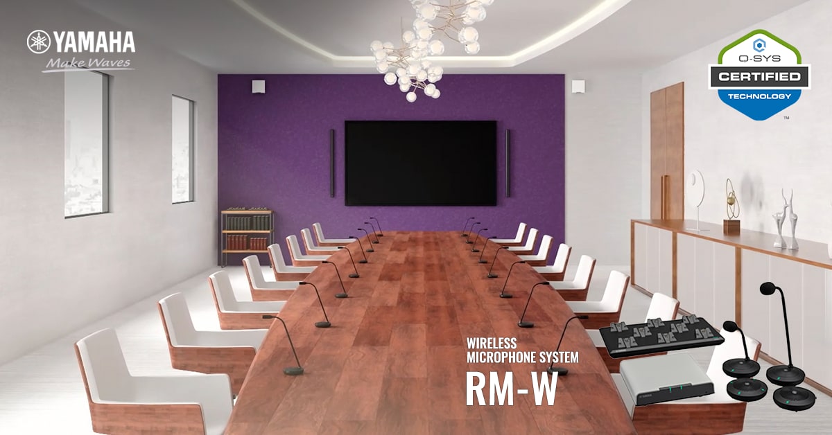 Yamaha releases Q-SYS Certified Plugin for RM-W wireless microphones ...